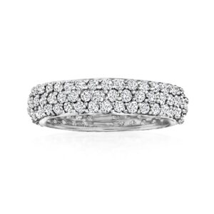 ross-simons pave diamond eternity band in 14kt gold