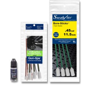 swab-its® .45cal 45 caliber handgun firearm cleaning kit - made in the usa