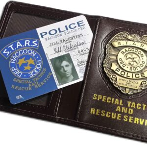 Resident Evil Biohazard S.T.A.R.S RPD Wallet Jill Valentine ID Holder | Chris Leon Wesker Cosplay