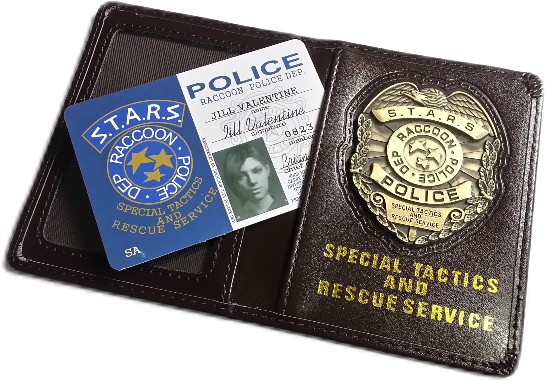 Resident Evil Biohazard S.T.A.R.S RPD Wallet Jill Valentine ID Holder | Chris Leon Wesker Cosplay