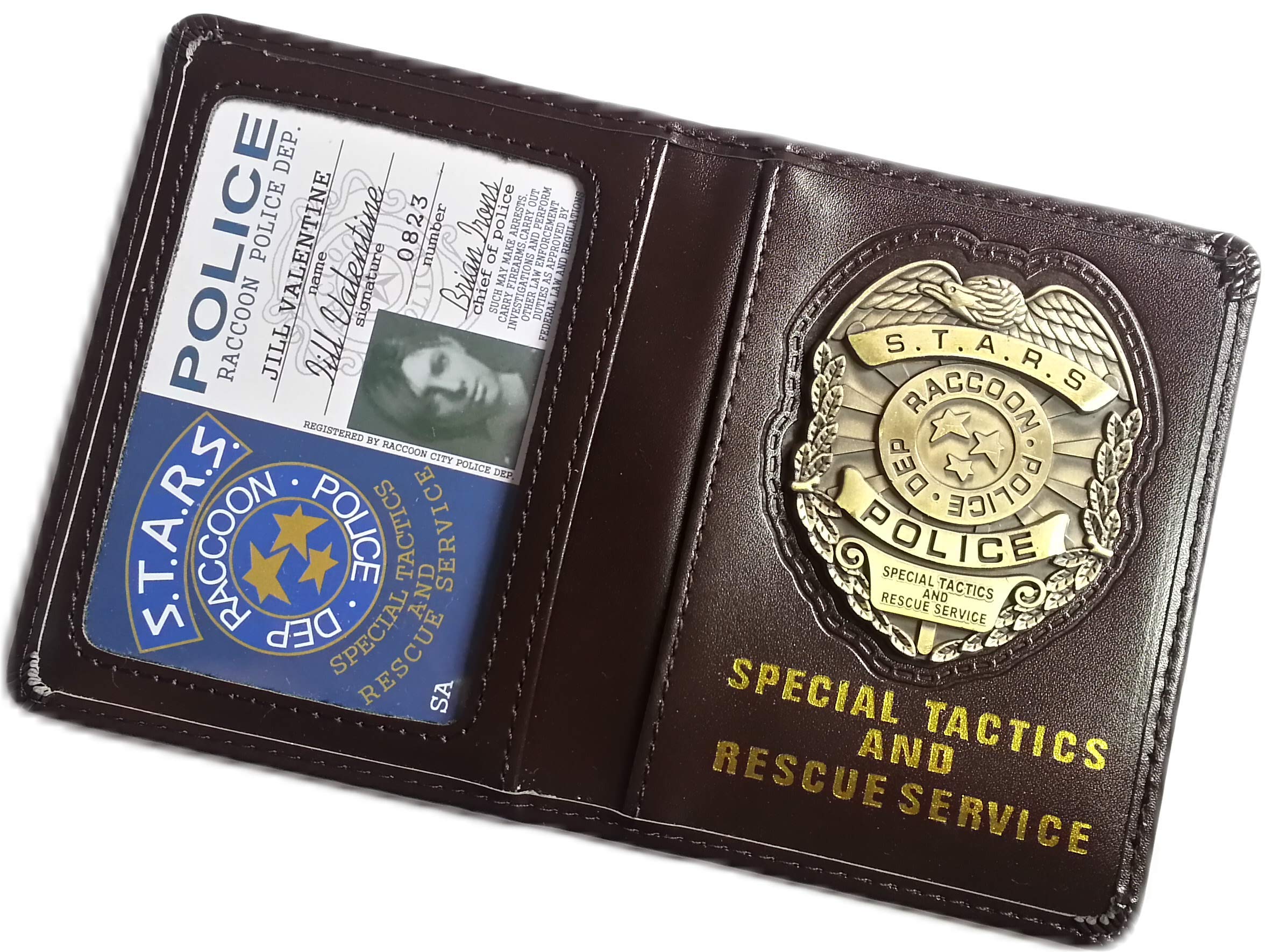 Resident Evil Biohazard S.T.A.R.S RPD Wallet Jill Valentine ID Holder | Chris Leon Wesker Cosplay