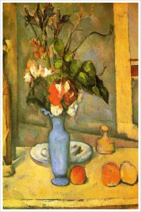 american gift services - artist paul cezanne poster print of painting the blue vase - 24x36