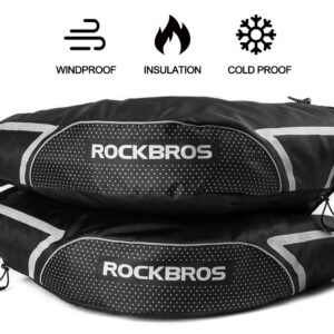 ROCKBROS Bike Handlebar Mittens Winter Extreme Cold Weather Mountain Commuter MTB Fat Bike Bar Covers Cyclist Pogies Mitten