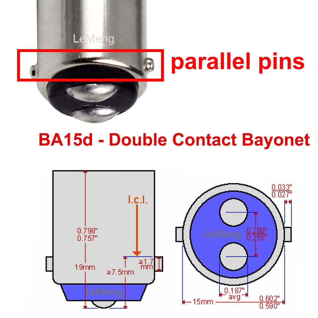 12V BA15D LED Bulb 1076 1142 1176 S8 3W 300Lm 2700K Warm White,DC Bayonet Double Contact Base, AC10-18Volt & DC10-30 Volts, Interior RV Camper Marine Boat Trailer Lights-6 Pack