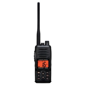 standard horizon hx380 5w commercial grade submersible ipx-7 handheld vhf radio w/lmr channels