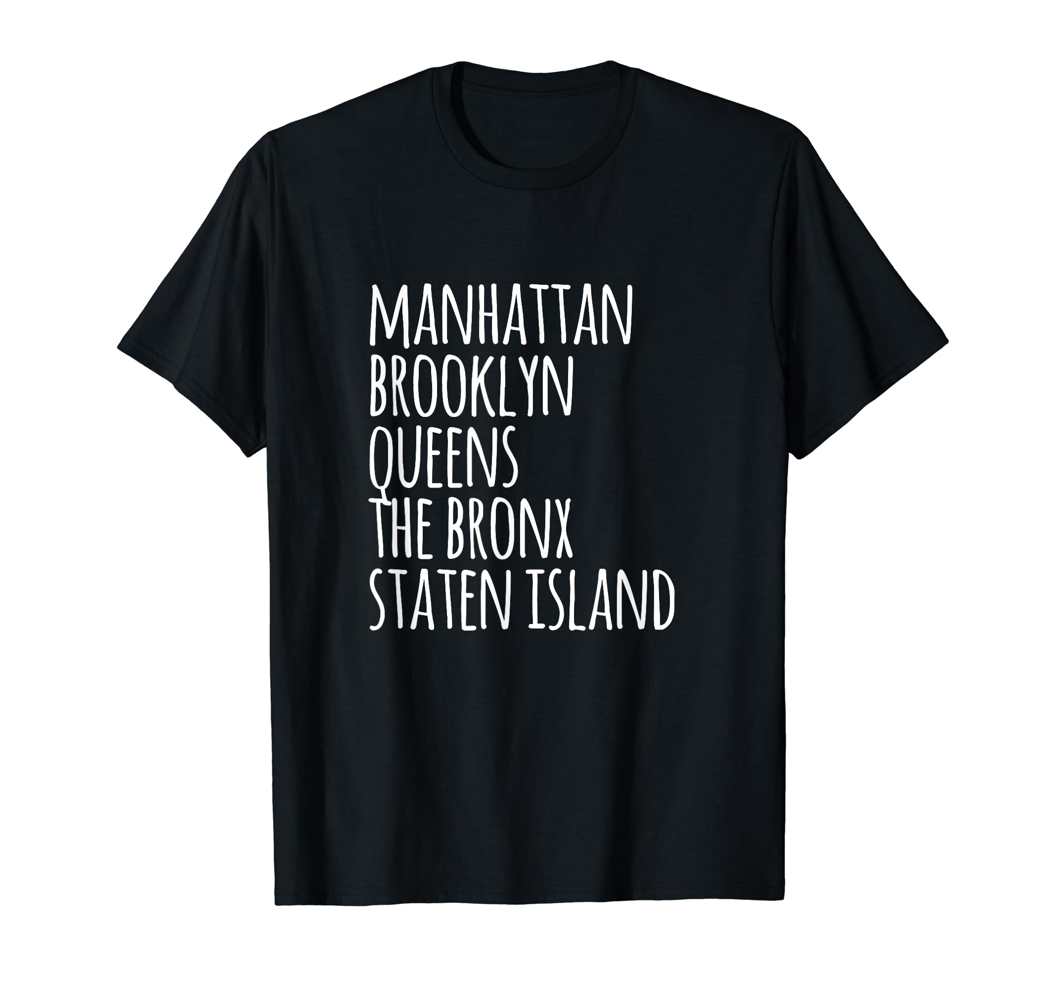 Manhattan, Brooklyn, New York City Five Boroughs NYC T-Shirt