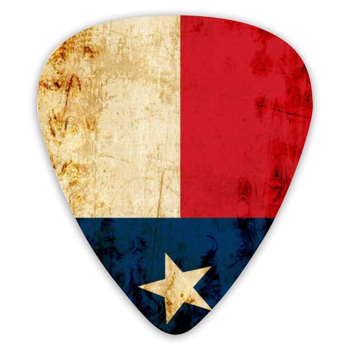 Classic Guitar Picks (12-Pack) for Eectric Guitar, Acoustic Guitar, Mandolin And Bass Guitar Pick Texas