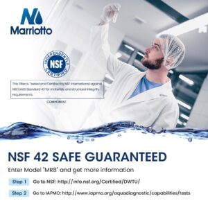 MARRIOTTO Smart Water Filters for Refrigerators NSF 42 Certified Cartridges Compatible with MWF, MWFA, MWFP, GWF, GWFA, 46-9991, HDX FMG-1, WFC1201, 1 Pack