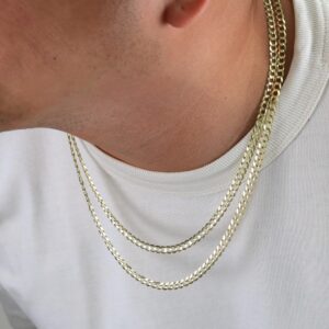 Nuragold 14k Yellow Gold 5mm Solid Cuban Curb Link Chain Pendant Necklace, Mens Womens Jewelry 16" 18" 20" 22" 24" 26" 28" 30"