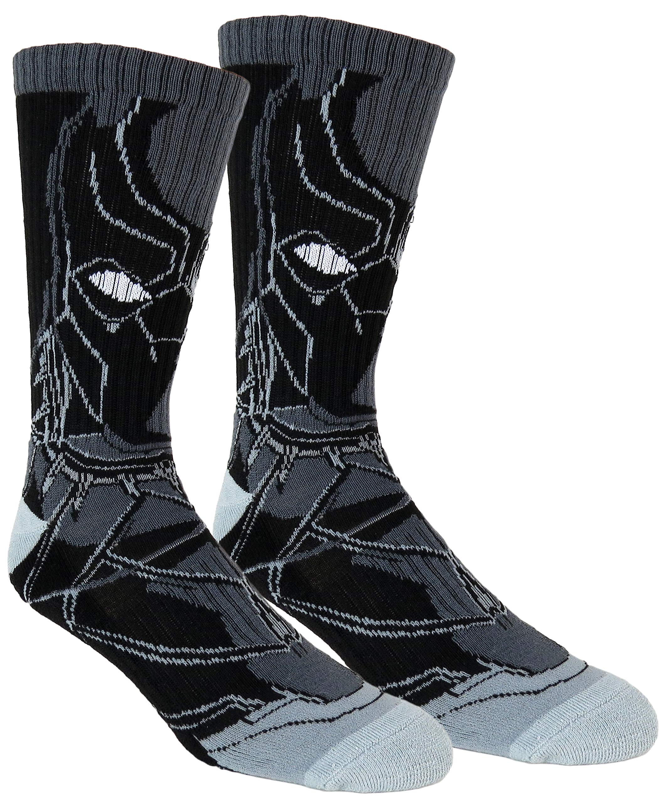 Marvel Mens Black Panther Athletic Socks 2 Pair Pack