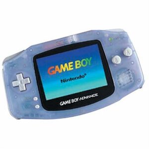 game boy advance console in glacier (renewed)