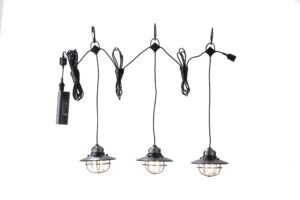 barebones edison pendant string lights - forest lantern, lantern, and railroad lantern - formal outdoor string lights edison and string lanterns (antique bronze)