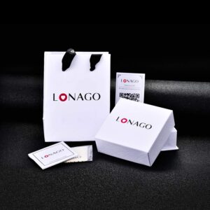 LONAGO Personalized Bar Necklace Engraved Name Bar Pendant Necklace