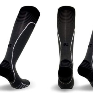 Vitalsox Standard Patented Graduated Compression VT0616 (2 Pack), Black 2-Pair, Large