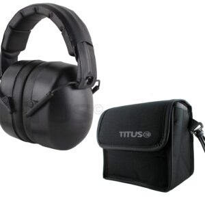 TITUS 3 Series, Onyx 37 Original Highest NRR Noise Reduction Earmuffs