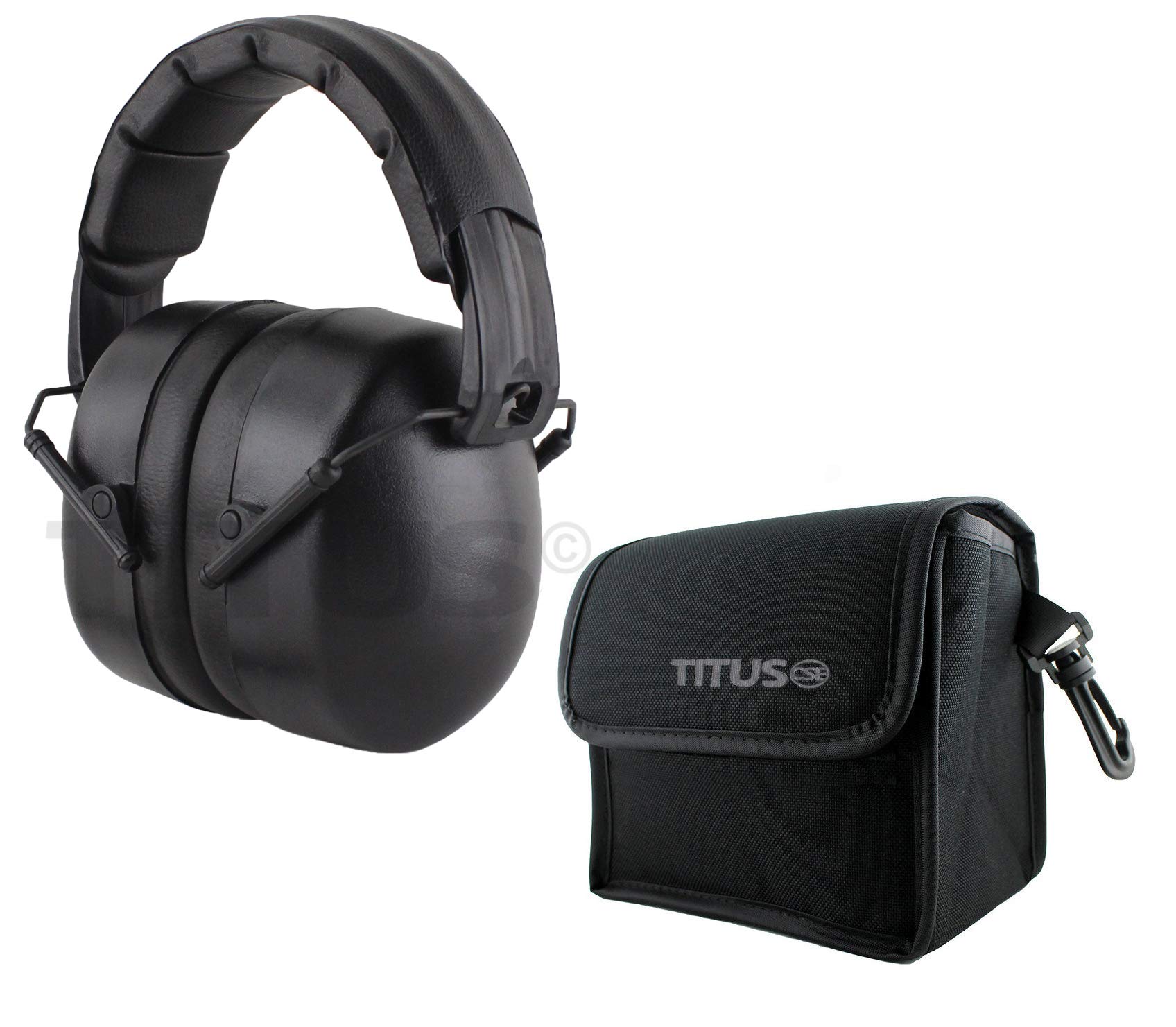 TITUS 3 Series, Onyx 37 Original Highest NRR Noise Reduction Earmuffs