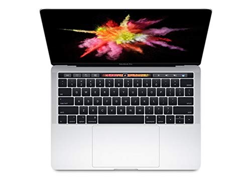 Apple MacBook Pro with Touch Bar (Mid 2017), 13.3in 227ppi Retina Display, Intel Core i5-7267U Dual-Core 3.1GHz, 512GB, 8GB DDR3, 802.11ac, Bluetooth, macOS 10.12.5 Sierra - Silver (Renewed)