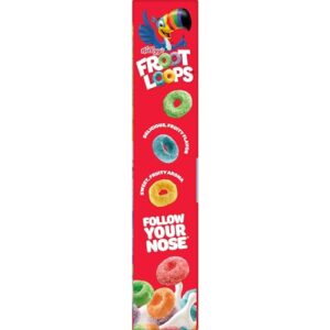 Kellogg's Froot Loops Cold Breakfast Cereal, Kids Cereal, Family Breakfast, Original, 10.1oz Box (1 Box)