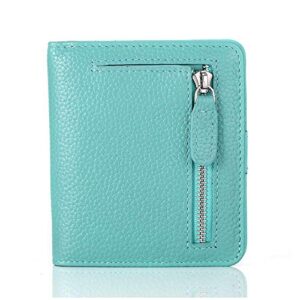 funtor small wallets for women, ladies small compact bifold pocket rfid blocking genuine leather wallet for women