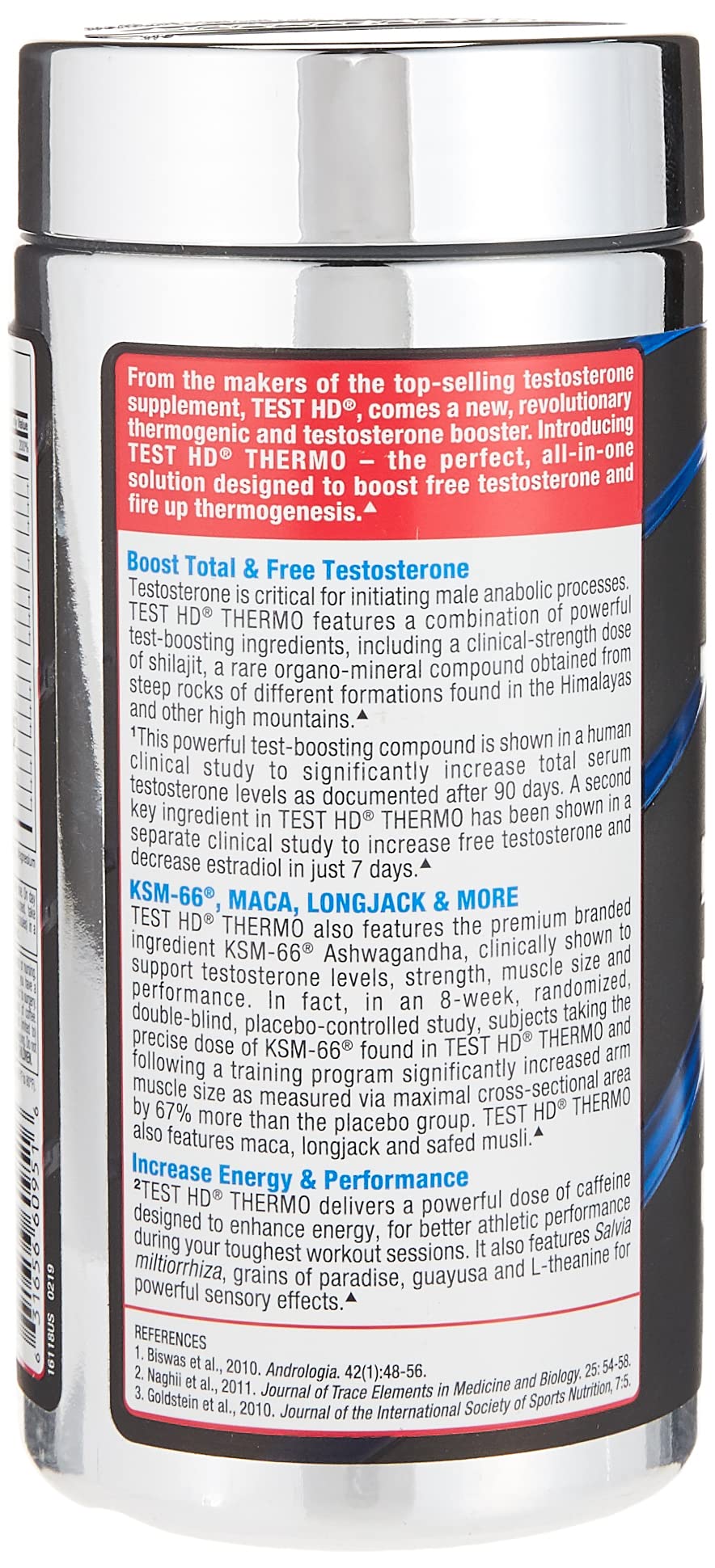 MuscleTech Mt Performance Series Test Hd Thermo, 90 Count