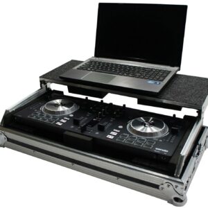 Harmony Audio HCMIXTRACKPRO3LT Flight Glide Laptop Stand DJ Case Compatible with Mixtrack Platinum