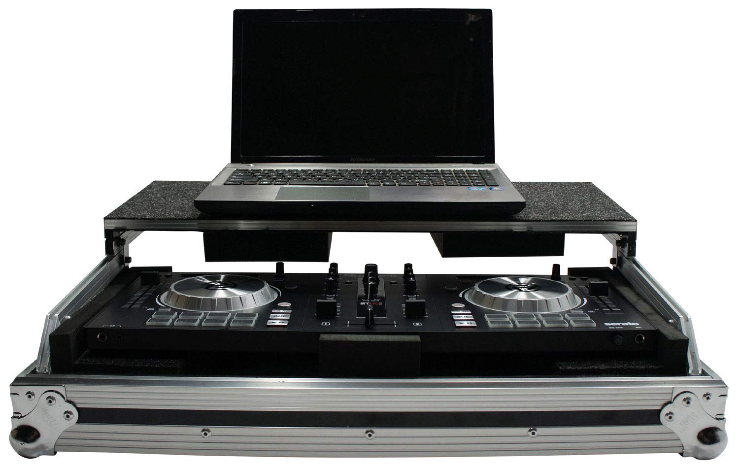 Harmony Audio HCMIXTRACKPRO3LT Flight Glide Laptop Stand DJ Case Compatible with Mixtrack Platinum