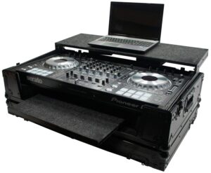 harmony audio hcddjszltbktr glide lower & upper laptop stand dj case compatible with pioneer ddj-sz