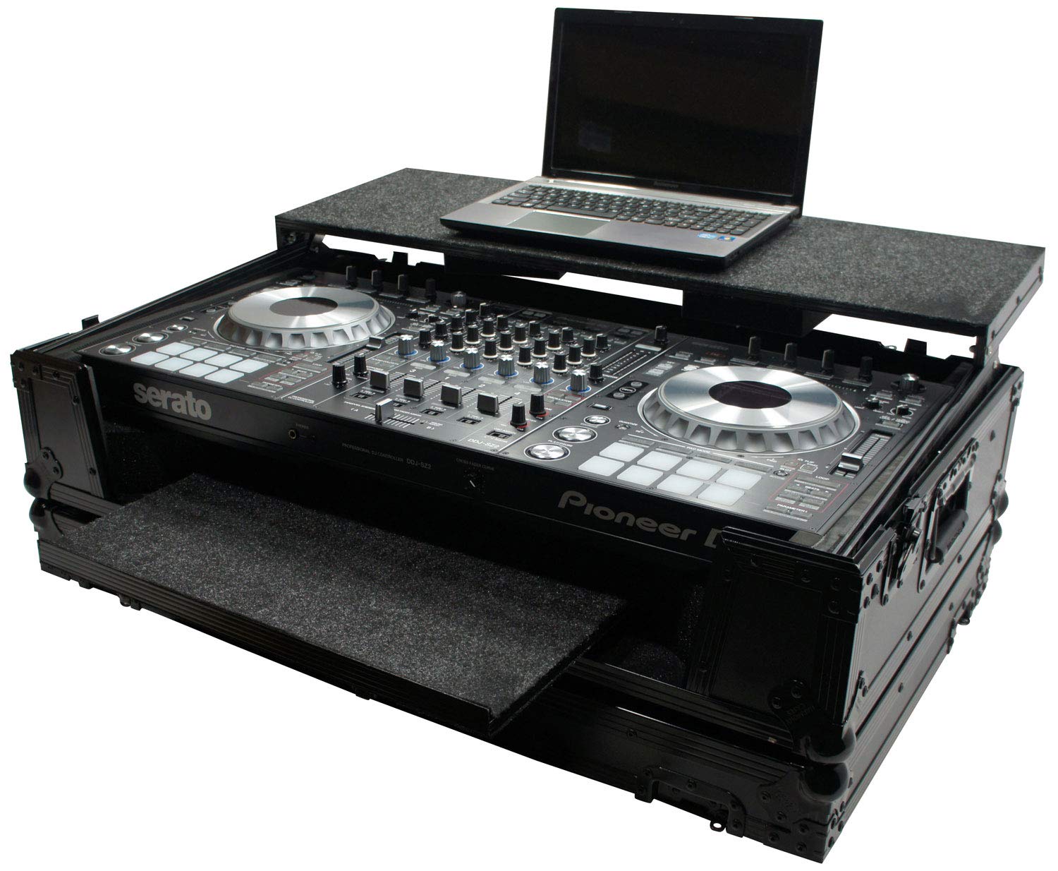 Harmony Audio HCDDJSZLTBKTR Glide Lower & Upper Laptop Stand DJ Case Compatible with Pioneer DDJ-SZ