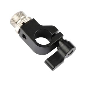 CAMVATE 15mm Rod Clamp With 5/8"-27 Screw Connectors For Microphone - 1938