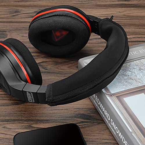 Geekria Headband Cover Compatible with Turtle Beach Elite PRO, Ear Force Stealth 600, Stealth 700 Gaming Headphones/Headband Protector/Headband Cover Repair Part, Easy DIY Installation