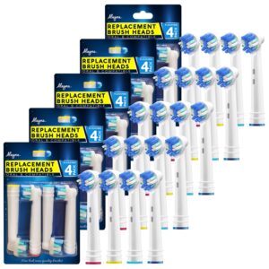 Replacement Toothbrush Heads for Oral B Braun, 20 Pk Professional Electric Toothbrush Heads, Brush Heads Refill for Oral-B Pro 1000, 7000, 9000, 6000, 5000, 3000, Genius, Vitality, Professional, Floss