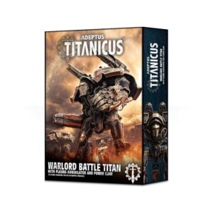 games workshop warhammer adeptus titanicus: warlord battle titan with plasma annihilator and power claw