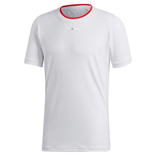 adidas by Stella McCartney Men's Court Tennis Tee, White, X-Large