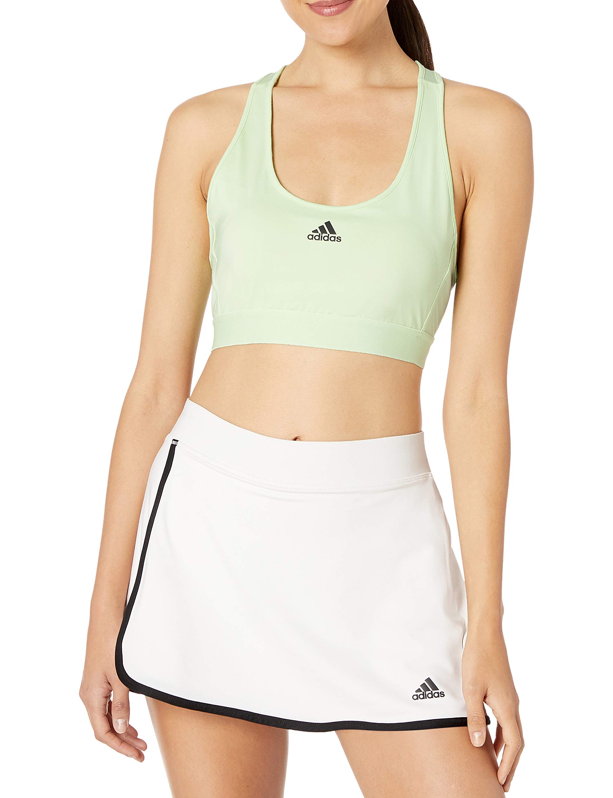 adidas Ny Tennis Tee, Glow Green/Black, Medium