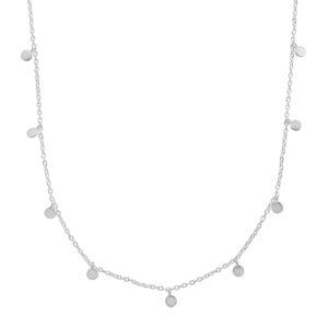 silpada .925 sterling silver chain necklace for women, adjustable station, jewelry gift ideas, 'silver lace', 18"