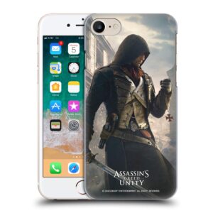 head case designs officially licensed assassin's creed arno dorian cross unity key art hard back case compatible with apple iphone 7/8 / se 2020 & 2022