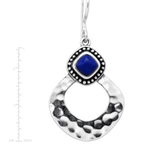 Silpada 'Atacama' Natural Lapis Drop Earrings in Sterling Silver