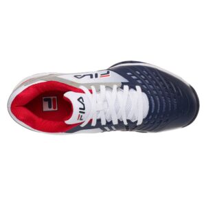 FILA Men's AXILUS 2 Energized Sneaker, White Navy RED, 8.5