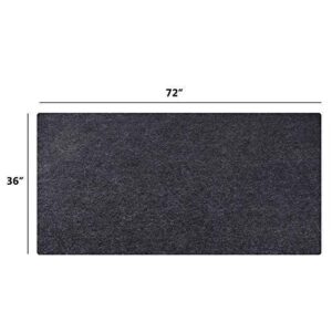 Under the Grill Mat for Gas,Electric Grill,Absorbent Grill Under Floor Mat,Protect Decks and Patios from Grease Splatter(Grill Mat 36inches x 72inches)