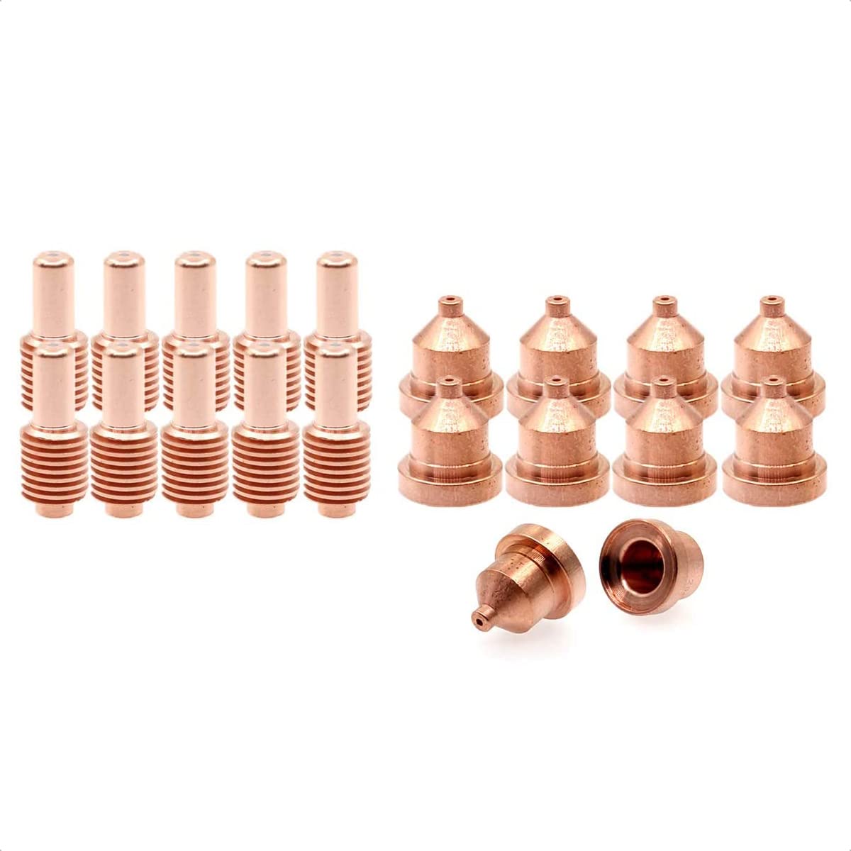 192047 Plasma Electrode Nozzle 204325 Standard Tip for Miller ICE-40T / ICE-40TM Torch Kit 20pcs