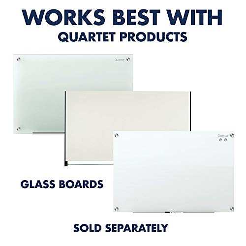 Quartet Strong Magnets, Glass Whiteboard, Dry Erase Board, Large, Assorted Colors, 12 Pack (85393)