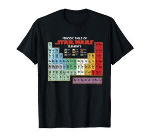 men's star wars periodic table of elements graphic t-shirt xl asphalt