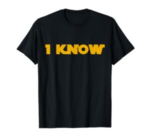 star wars han solo i know classic quote t-shirt