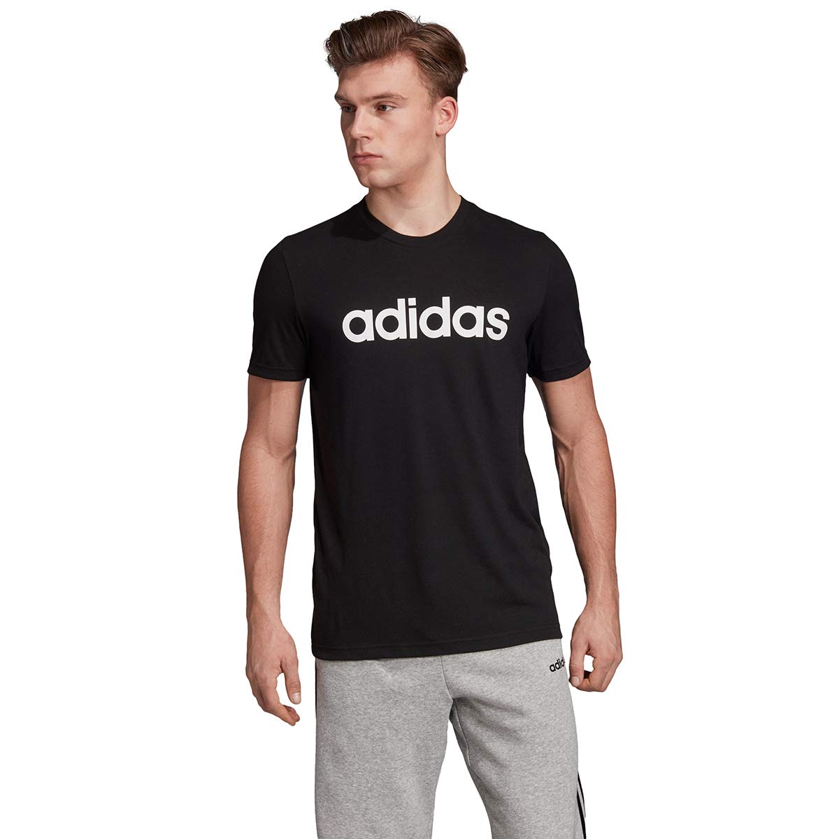 adidas Men's Designed 2 Move Clima Soft Logo Tee Black Large