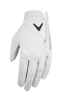 callaway golf tour authentic glove (worn on left hand, standard, xx-large, white 2019)