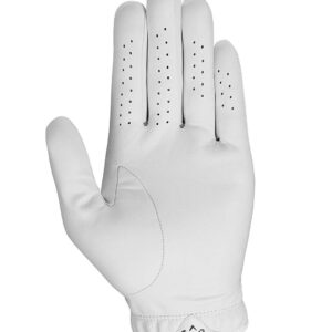 Callaway Golf Tour Authentic Glove (Worn on Left Hand, Standard, XX-Large, White 2019)