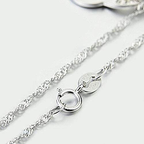 Hithop Silver Color Elegant Heart Pendant Necklace for Women Jewelry Accessories Gift Creative Design