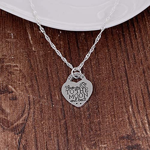 Hithop Silver Color Elegant Heart Pendant Necklace for Women Jewelry Accessories Gift Creative Design