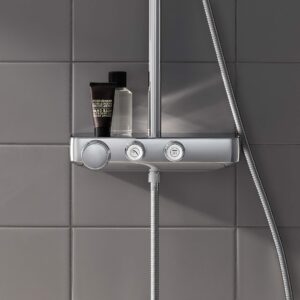 GROHE 26511000 Euphoria SmartControl Mono Shower System with Thermostat for Wall Mount, Starlight Chrome