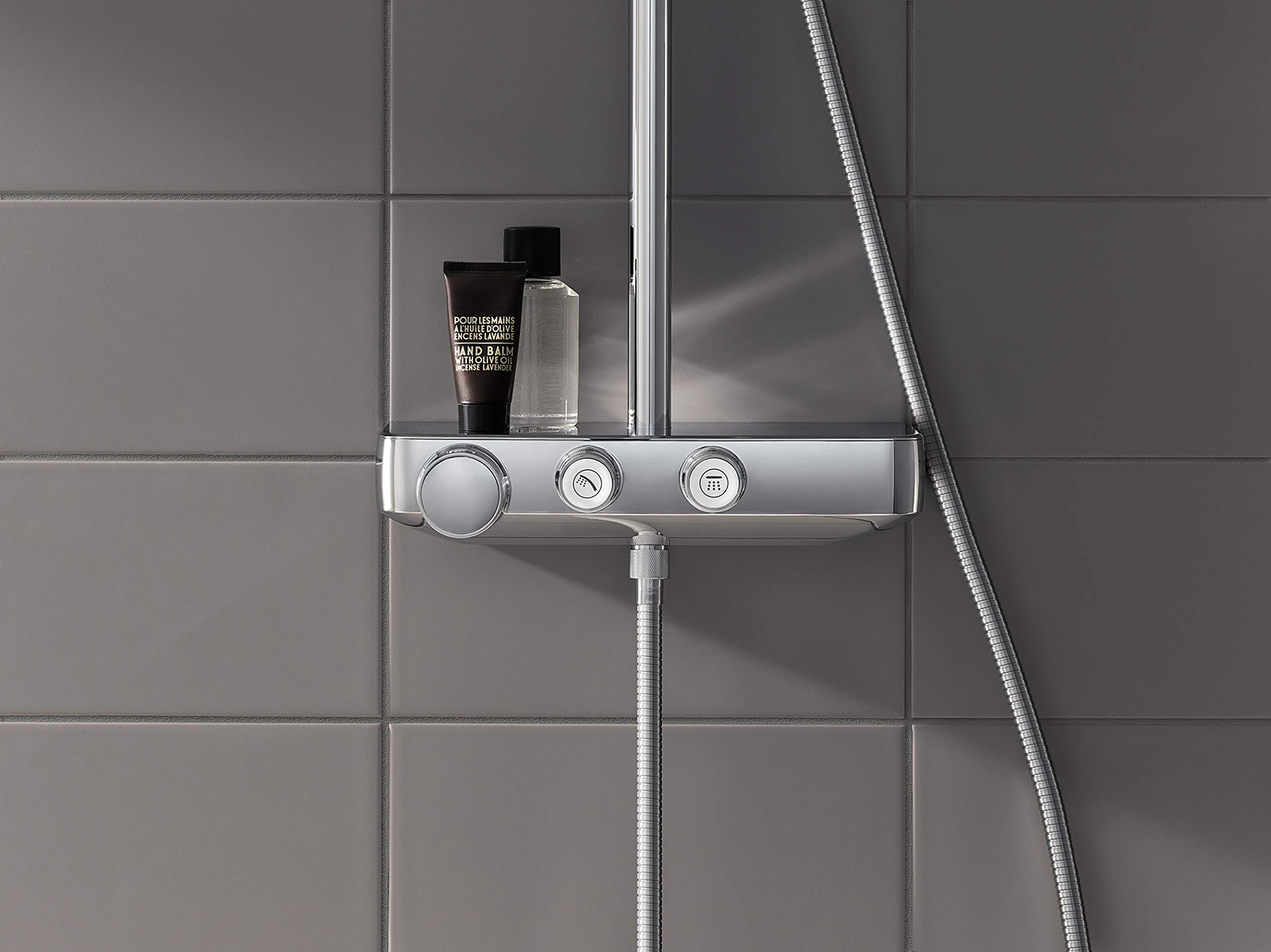 GROHE 26511000 Euphoria SmartControl Mono Shower System with Thermostat for Wall Mount, Starlight Chrome